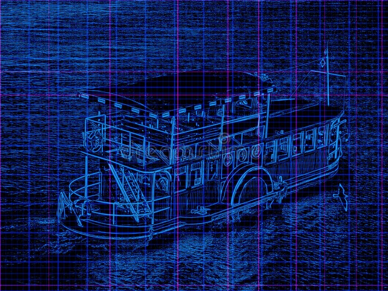 Blue Print Drawing Plan Generated Texture Stock Illustration ...