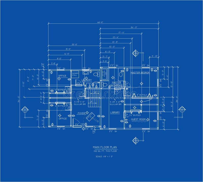 Blue print Plan stock illustration. Illustration of blueprint - 6916494
