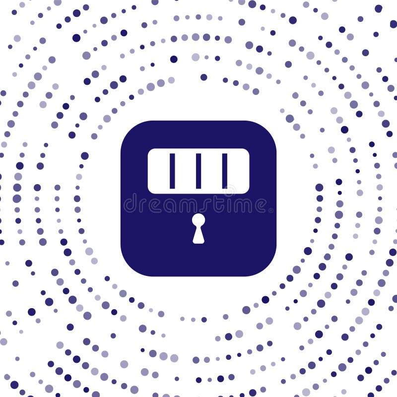 Blue Prison Plastic Interior. Jail Cells Modern with Bars. Banner ...