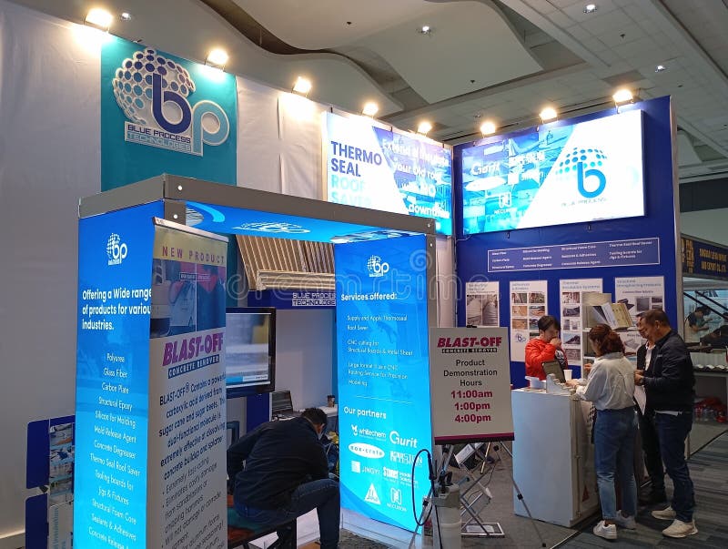 Blue Process Booth at Philconstruct Expo in Pasay, Philippines ...