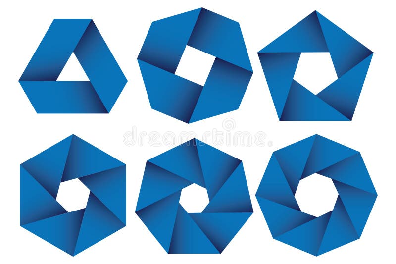 Overlapping Process Chart stock vector. Illustration of square - 49748624