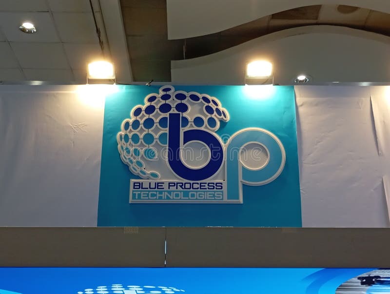 Blue Process Sign at Philconstruct Expo in Pasay, Philippines Editorial ...