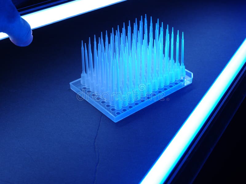 Blue Processing DNA Laboratory Equipment Editorial Image - Image of ...