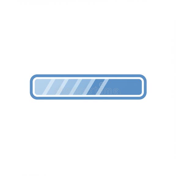 A Blue Progress Bar with Rounded Corners on a White Background. it ...