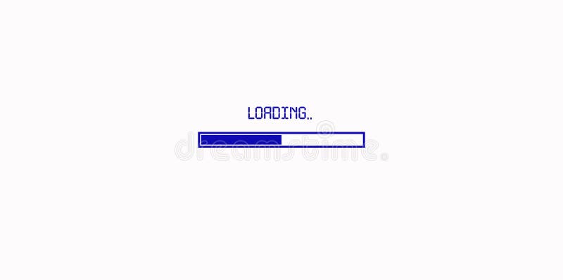White Progress Loading Bar on Black Background, Video Animation. Stock ...
