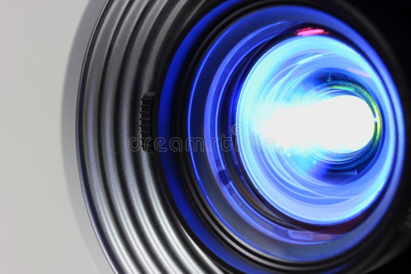 Blue projector stock image. Image of light, audiovisual - 55818013
