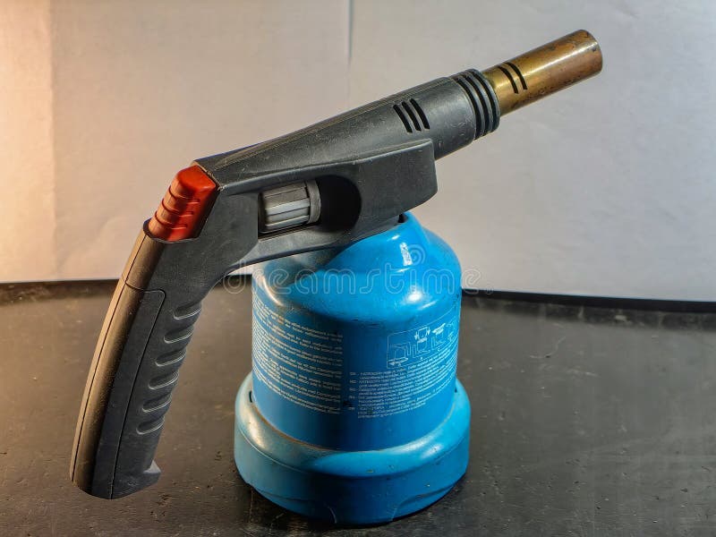 A Blue Propane Torch with a Black Handle is Ready for Various Projects ...