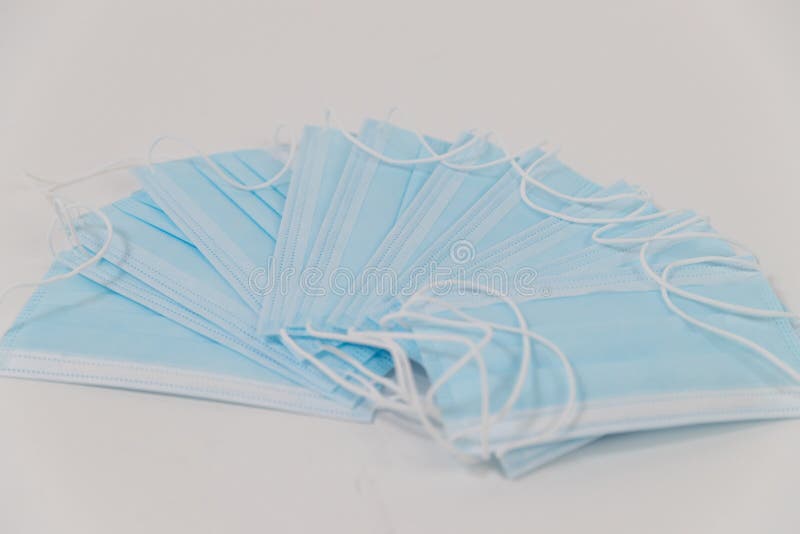 Blue Protective Mask Isolated Stock Image - Image of evaporation ...