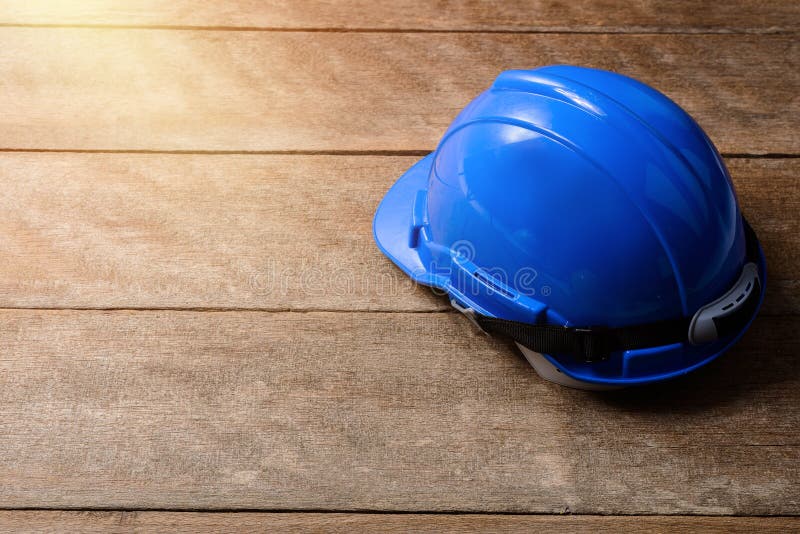Blue Protective Safety Helmet Stock Image - Image of view, hard: 116408917