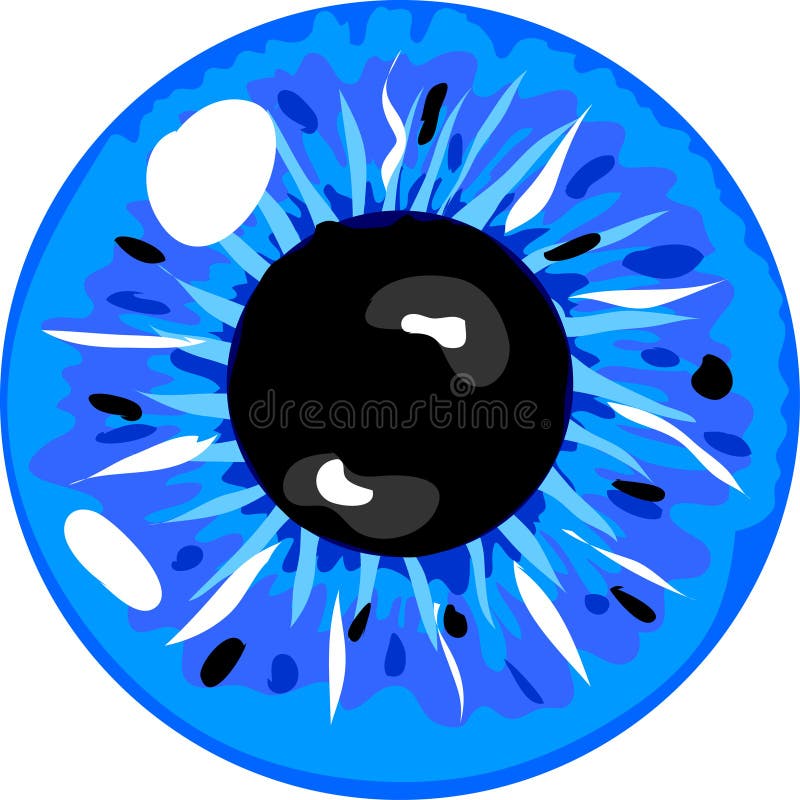 Blue pupil stock illustration. Illustration of iris, design - 11232465