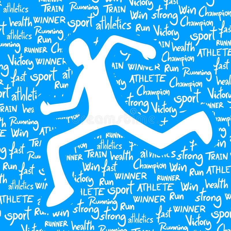 Blue puppet run stock vector. Illustration of creative - 42139567