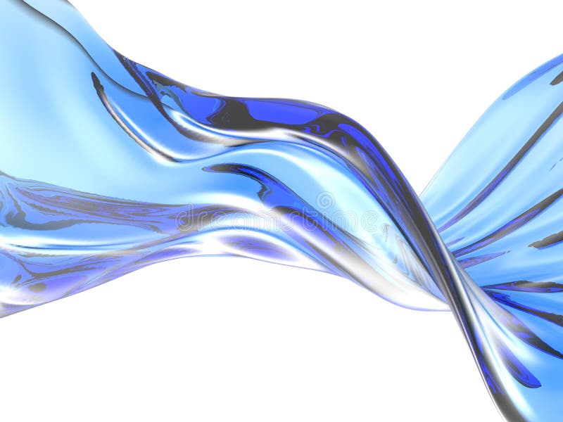 Blue Pure Water Liquid Splash Stock Illustration - Illustration of blue ...