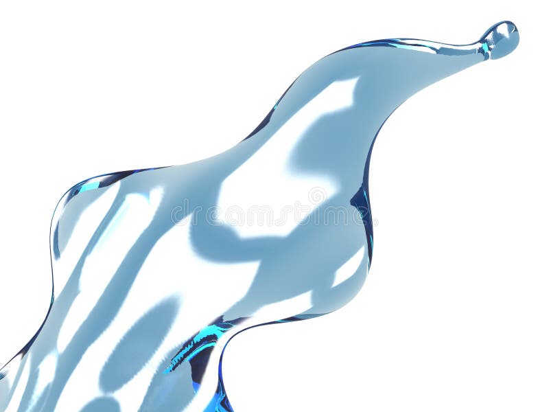 Blue Pure Water Liquid Splash Stock Illustration - Illustration of ...