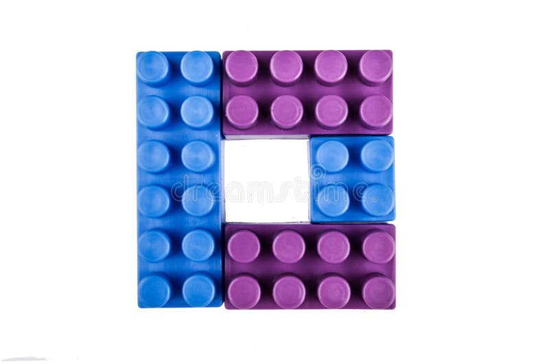 Building Blocks Forming a Staircase on a White Stock Image - Image of ...