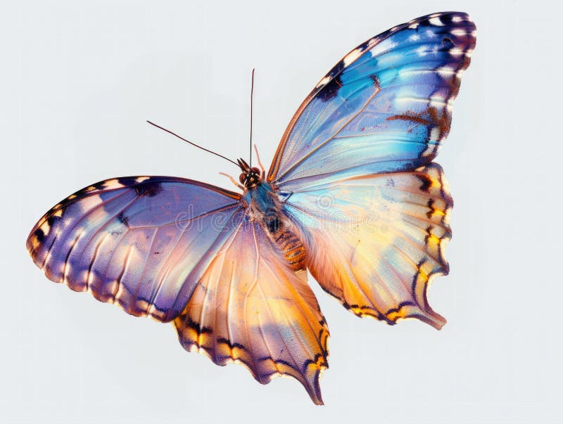 Blue and Purple Butterfly stock image. Image of butterfly - 372011285