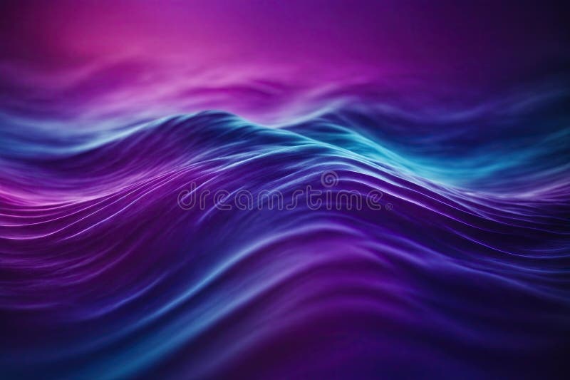 Blue Purple Color Gradient Wave Background. Ai Generative Stock ...