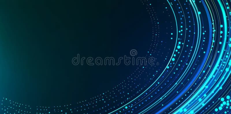 Blue and Purple Digital Hi Tech Background with Glowing Horizontal ...