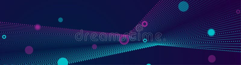 Blue and Purple Futuristic Hi-tech Modern Banner Design Stock Vector ...