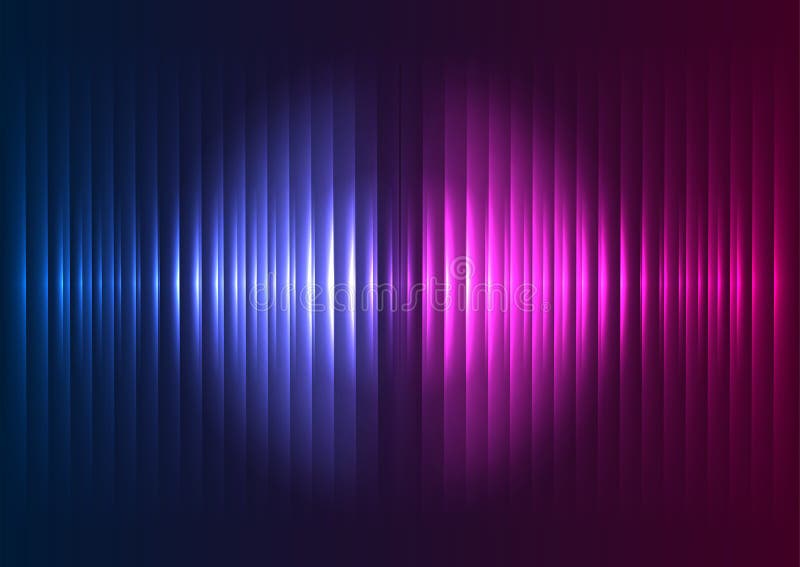 Blue and Purple Glass Neon Gradient Stripes with Glowing Laser Effect ...