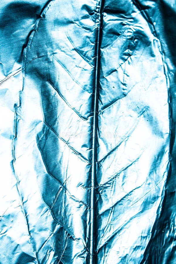 Blue Purple Holographic Foil Leaf and Leaves with Veins Texture Shiny ...