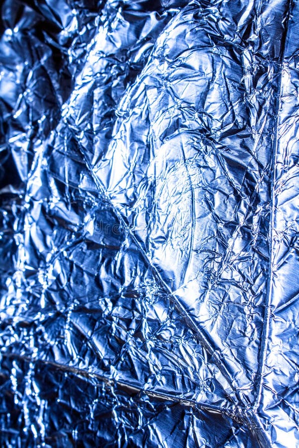 Blue Purple Holographic Foil Leaf and Leaves with Veins Texture Shiny Pattern Stock Image ...