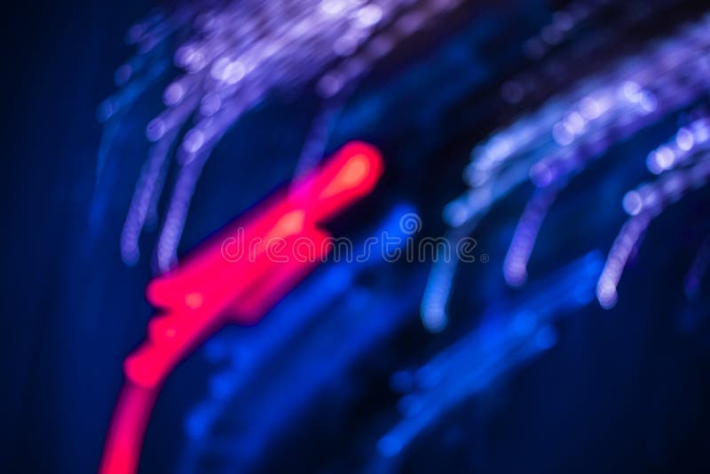 Blue and Purple Light Trail Blur Abstract Lights at Motion Exposure ...