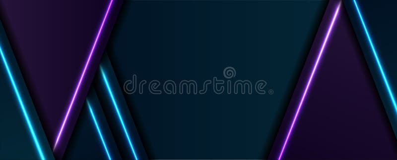 Blue Purple Neon Glowing Tech Corporate Background Stock Vector ...