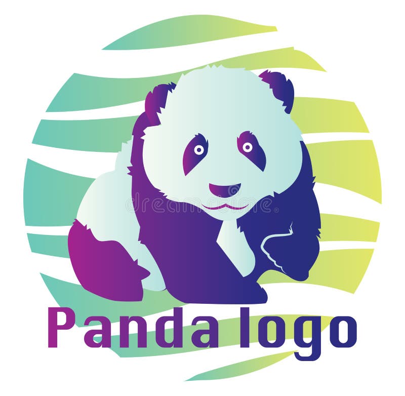 Panda with Blue Eyes, Illustration, Vector Stock Vector - Illustration ...