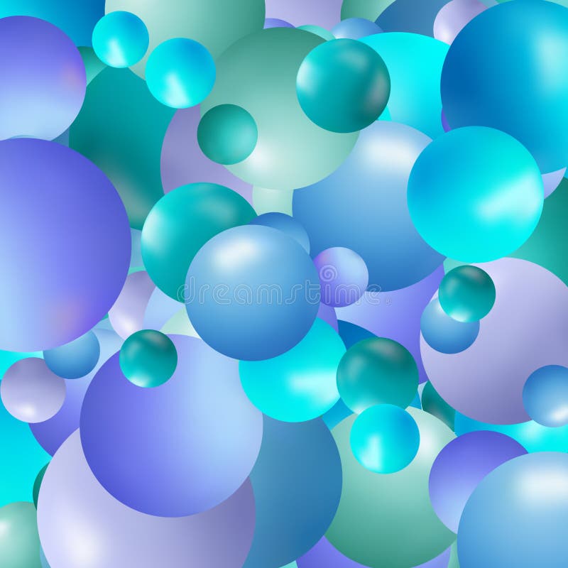 Blue and Purple Realistic 3d Balls. Design Element. Eps 10 Stock ...