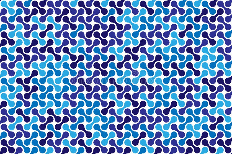 Blue and Purple Seamless Curved Dot Tile Pattern Stock Vector ...