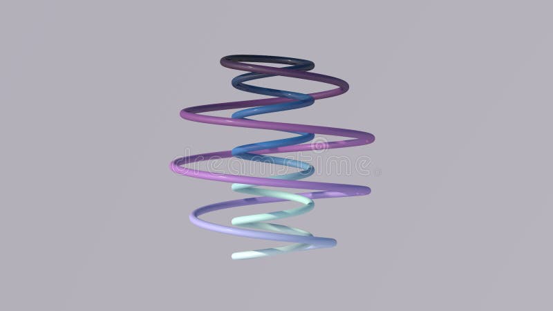 Blue and Purple Balls Morphing. Abstract Animation, 3d Render Stock ...