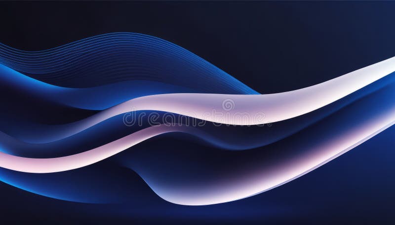 A Blue and Purple Wave in the Ocean Stock Illustration - Illustration ...