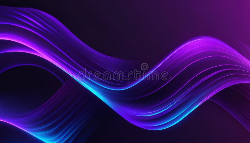 A Blue and Purple Wave with a White Background Stock Illustration ...