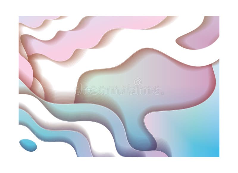 Blue and Purple Waves Background Inside Frame Vector Design Stock ...