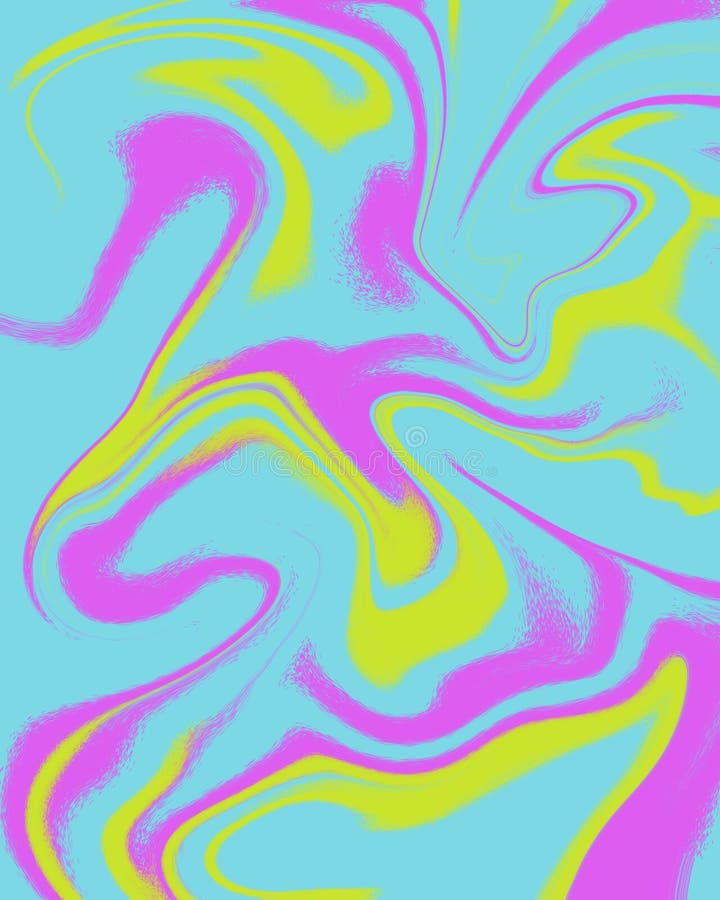 Blue Purple Yellow Marble Effect Texture Wallpaper Liquid Background ...