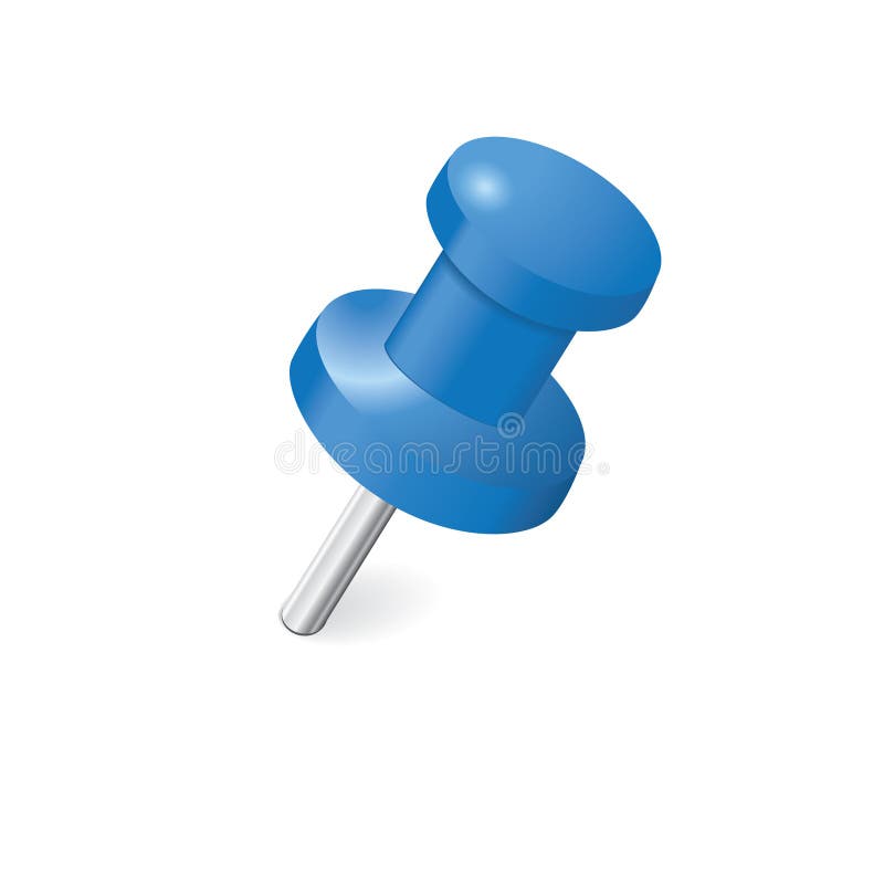 Blue pin symbol stock vector. Illustration of location - 176163168