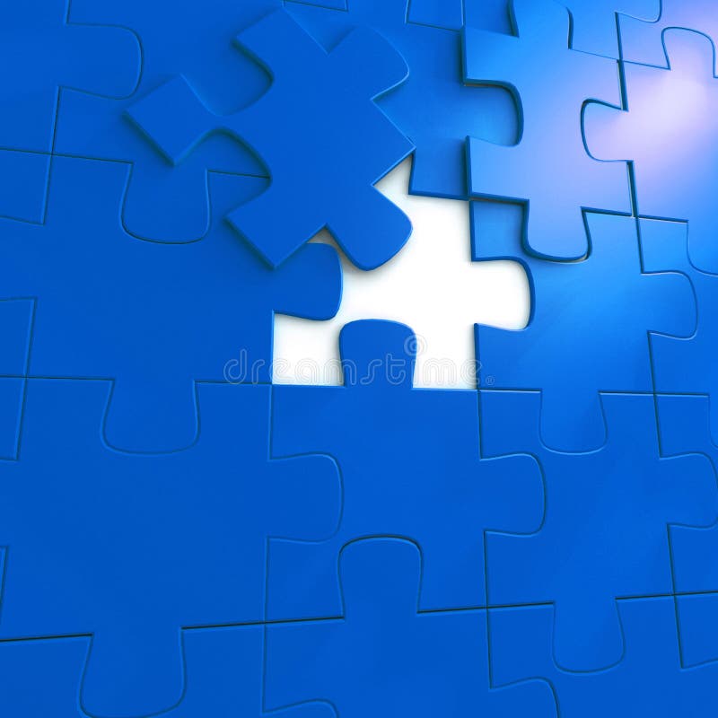 Jigsaw puzzle stock vector. Illustration of leisure, problem - 8449921