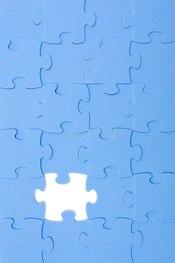 Blue puzzle stock image. Image of missing, game, form - 8201887
