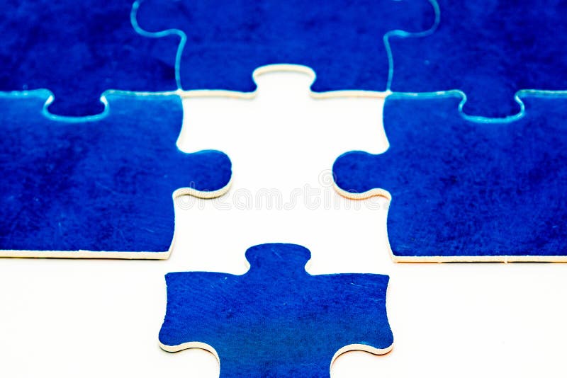 Blue puzzle pieces stock image. Image of pattern, background - 196014707