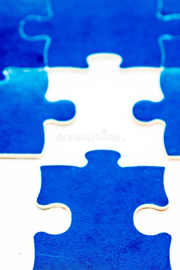 Blue puzzle stock image. Image of jigsaw, design, concept - 196014719