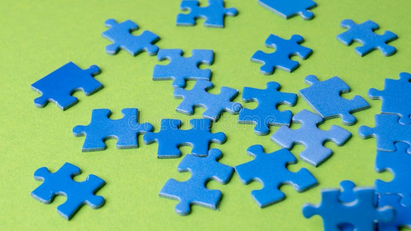 Blue Puzzles Textures and Background Stock Photo - Image of connection ...