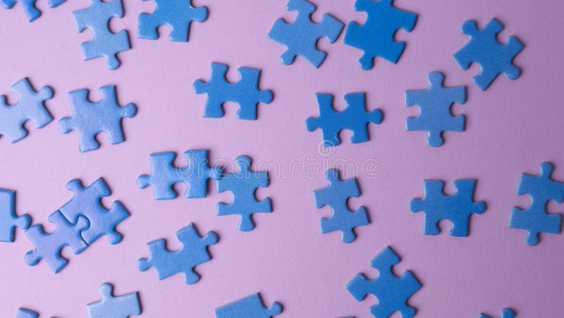 Blue Puzzles, Textures and Background Stock Photo - Image of connection ...