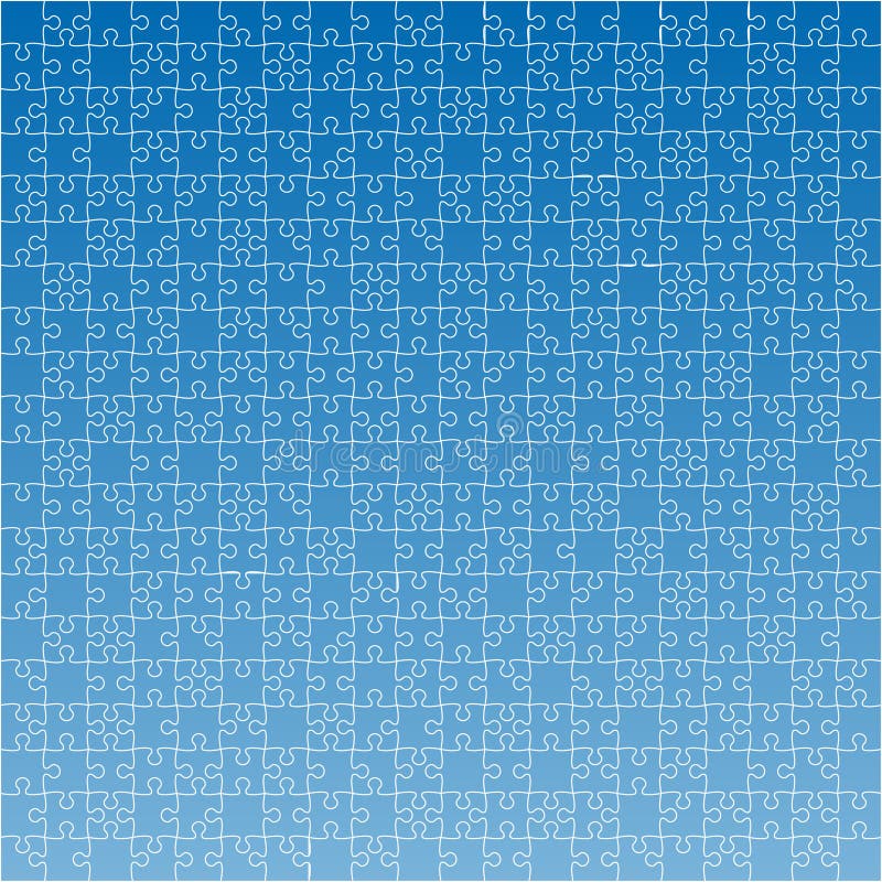 400 Blue Puzzles. Vector Illustration. Stock Vector - Illustration of ...