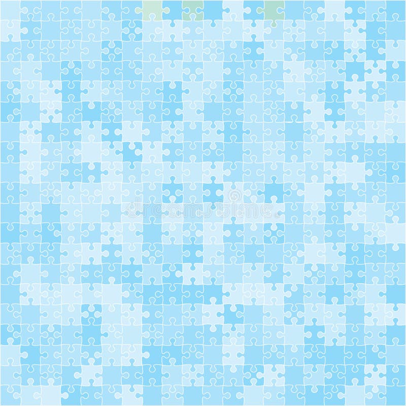 400 Blue Puzzles. Vector Illustration. Stock Vector - Illustration of ...