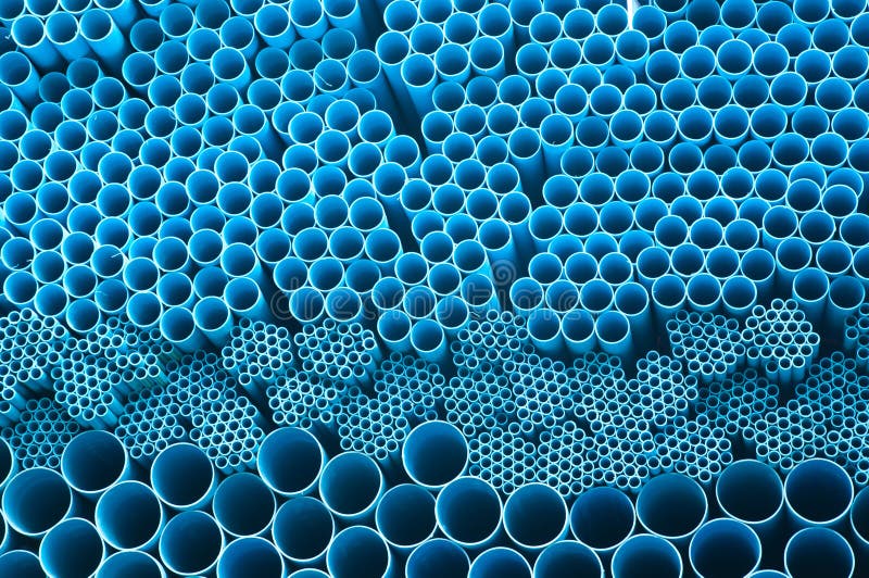 Blue pvc pipe stock image. Image of canalization, business - 20346403