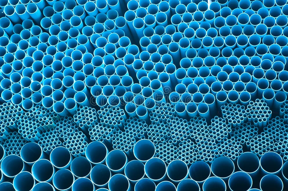 Blue pvc pipe stock image. Image of canalization, business - 20346403