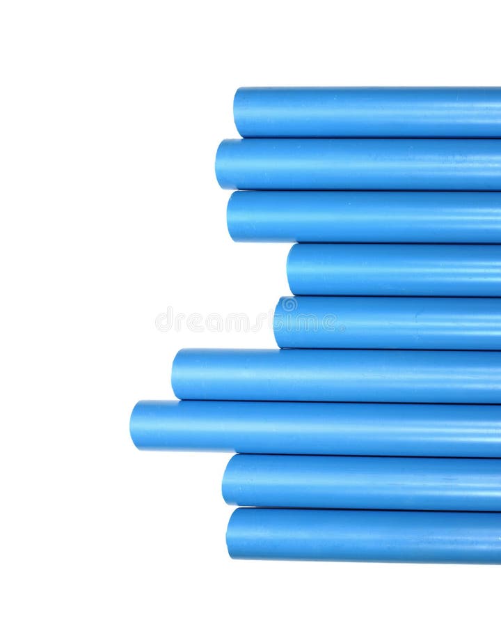 Blue pvc pipe connection stock photo. Image of building - 41382106