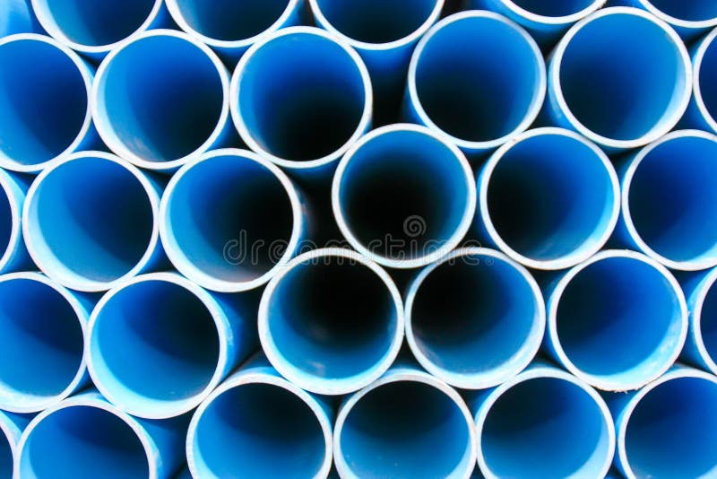 Blue PVC Pipe stock photo. Image of plumber, service - 101178702