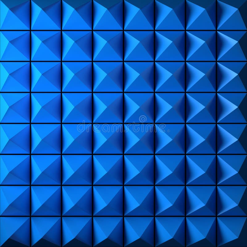 Blue Pyramid stock illustration. Illustration of abstraction - 53052135