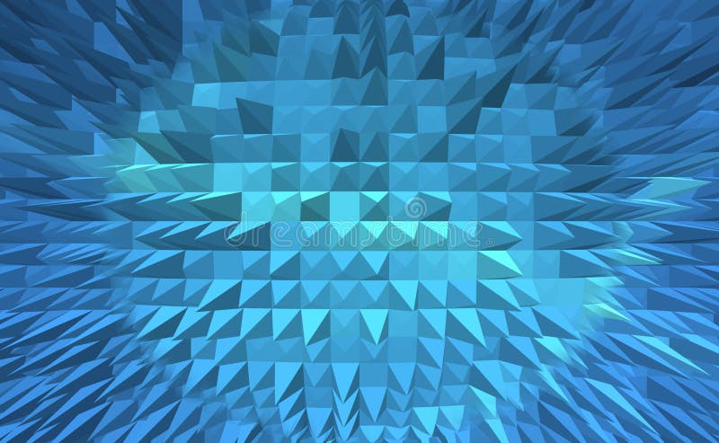 Blue Pyramid Digital Abstract Background Stock Illustration ...